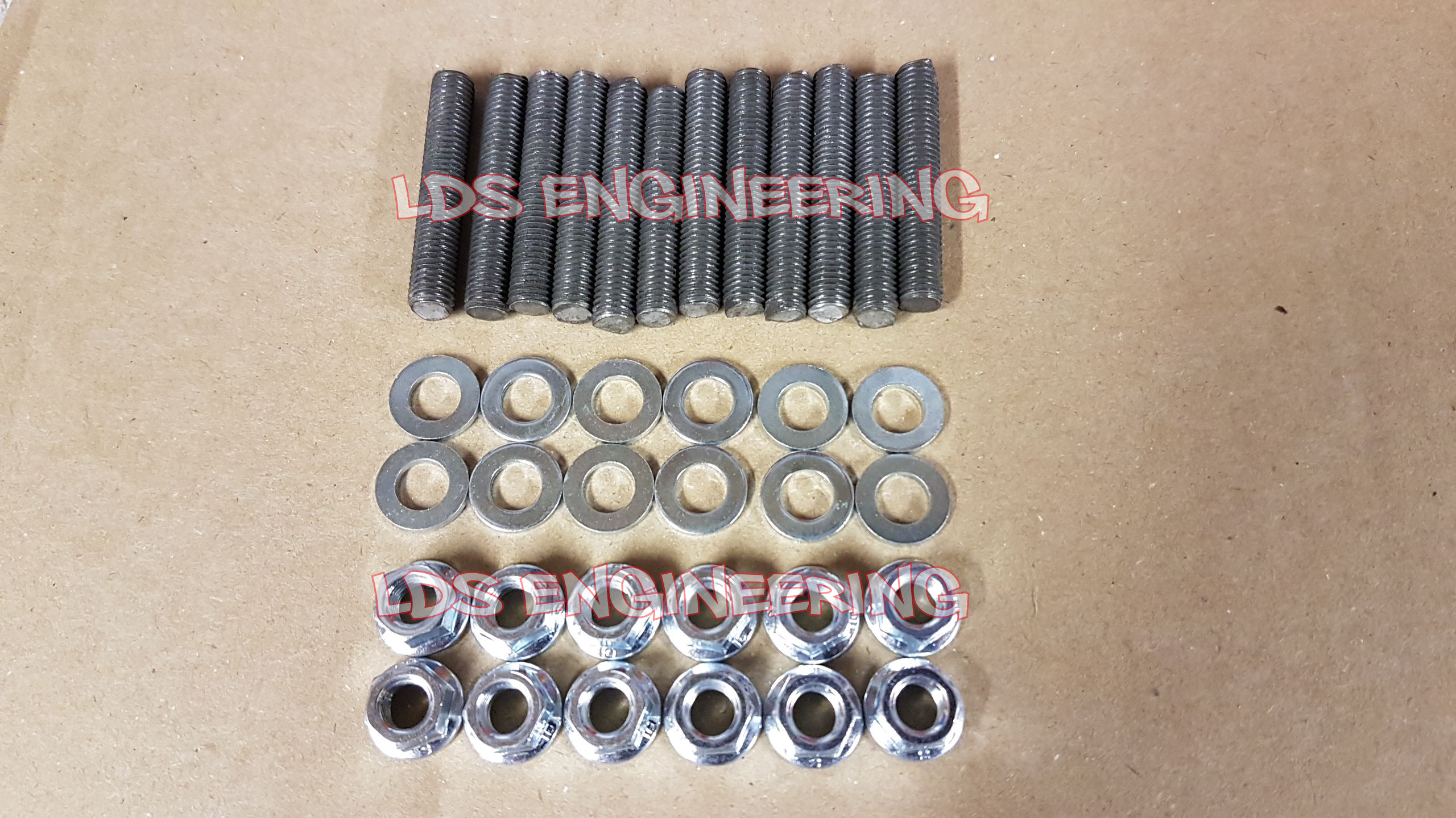 BMW M7 x16 Exhaust manifold stud + Nut kit set - similar to 11121744057