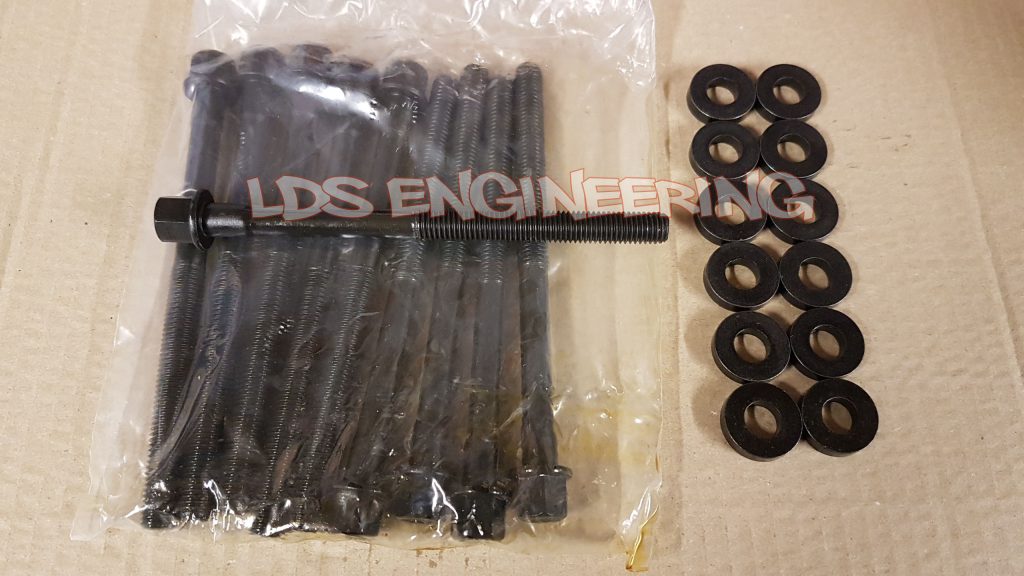 Ford CVH 1.6 8v cylinder head bolt set + washers